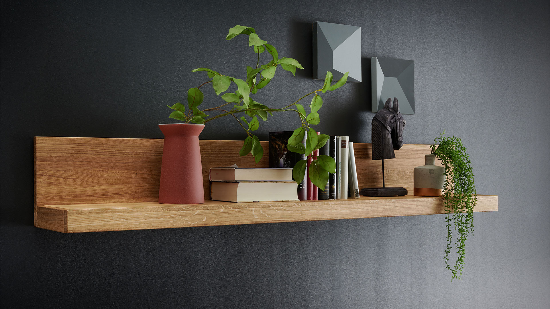 Wandregal "Sorano" - Massivholz