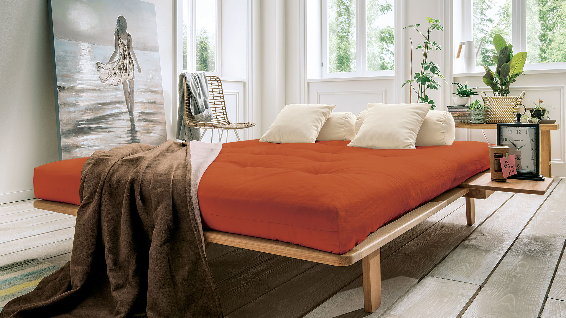 Futon-Matratze "Suma-Melia" - Bequeme Futon-Matratze mit Naturlatex-Kern