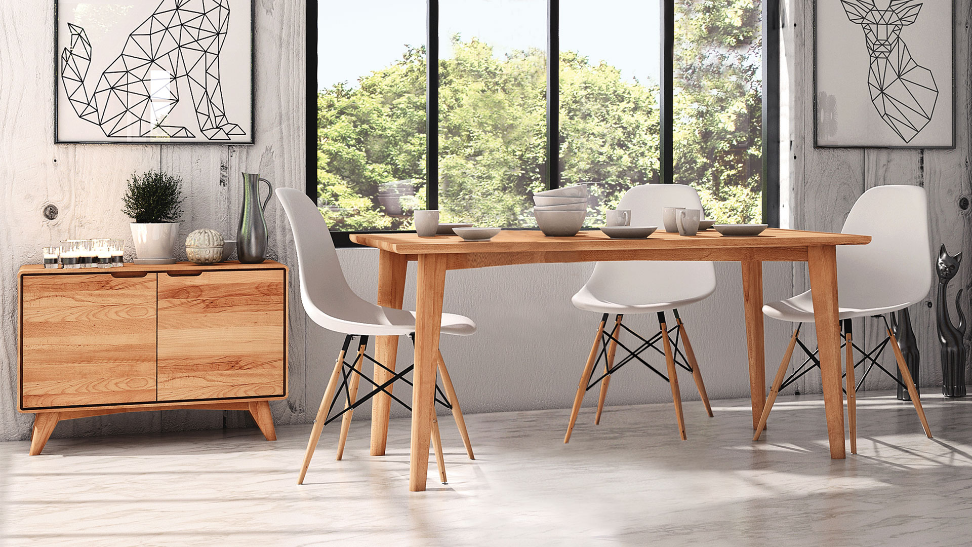 Tisch "Tario" - Esstisch in skandinavischem Design